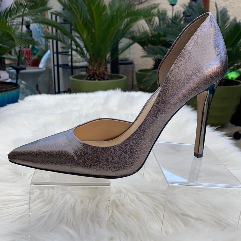 Jessica Simpson Metallic Pewter Pumps - Gem